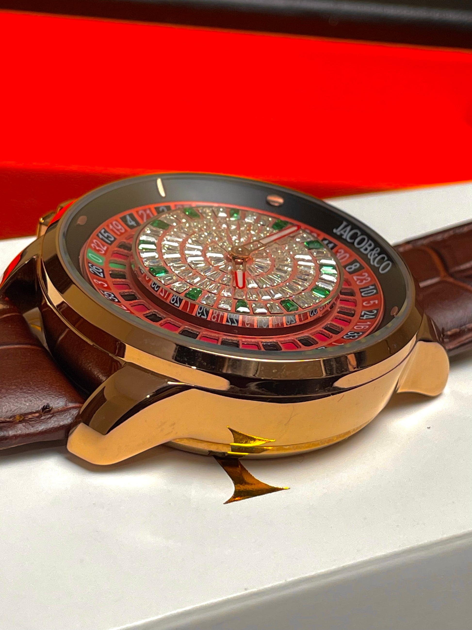 Jacob & Co. Casino Tourbillon Rose Gold Baguette